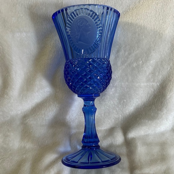 Avon | Dining | Vintage Avon George Washington Cobalt Blue Goblet Made ...